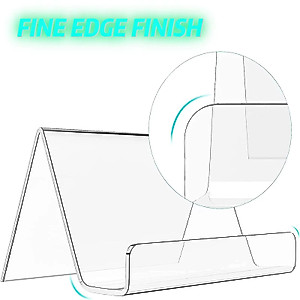 KEHHVCY Business Card Holder for Desk, Business Card Holders Holds Up to 60 Cards, Clear Business Card Holder, Acrylic Card Holder for Business Card Display, Exhibition and Office(3 Pcs