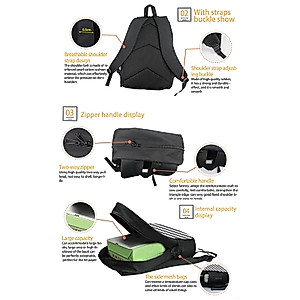 doginthehole Blue Butterfly Printed School Bag One Set Backpack+Lunch Bag+Pencil Bag, Fashion Bookbag for Kids Girls