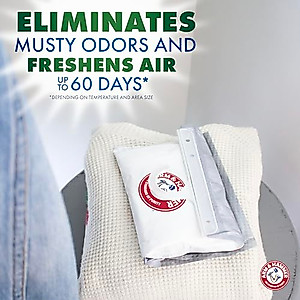 Arm & Hammer Essentials Hanging Moisture Absorber and Odor Eliminator, 17.5 oz., 3 Pack, Linen Fresh, Moisture Absorbers for Closets, Laundry Rooms and Bedrooms, Long-Lasting Freshness