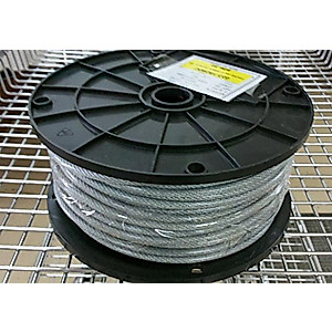250 Ft. 1/8" x 3/16" Coated Clothesline Cable for Wash Lines