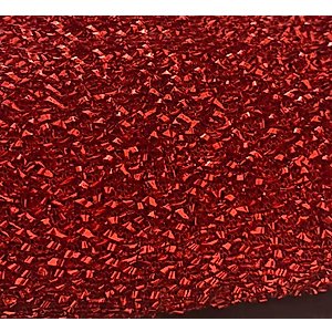 YYCRAFT Sparkling Tinsel Lurex Fabric by The Yard Stretch Metallic Glitter Lametta Shimmer Material 59" Wide 5 Yards, Christmas Decoration