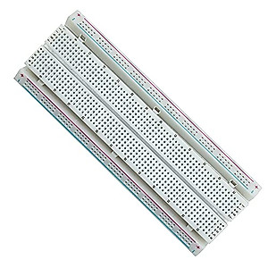 MMOBIEL 3 Pcs 830 Point Solderless PCB Breadboard Prototype Circuit Kits Compatible with DIY Arduino, Raspberry Pi 2 3 4 Projects Proto Shield Distribution Connecting Blocks