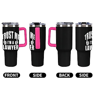 Trust Me I'm A Lawyer 40 Oz Tumbler Insulated Stainless Steel Water Bottle Travel Mug Car Cup with Handle And Straw