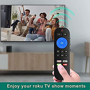 Replacement Remote for Roku TV Remote, Universal for Hisense/Onn/TCL/Element/Haier/Sharp/Hitachi/LG/Sanyo/JVC/Magnavox/RCA/Philips/Westinghouse Roku Built-in Smart TV