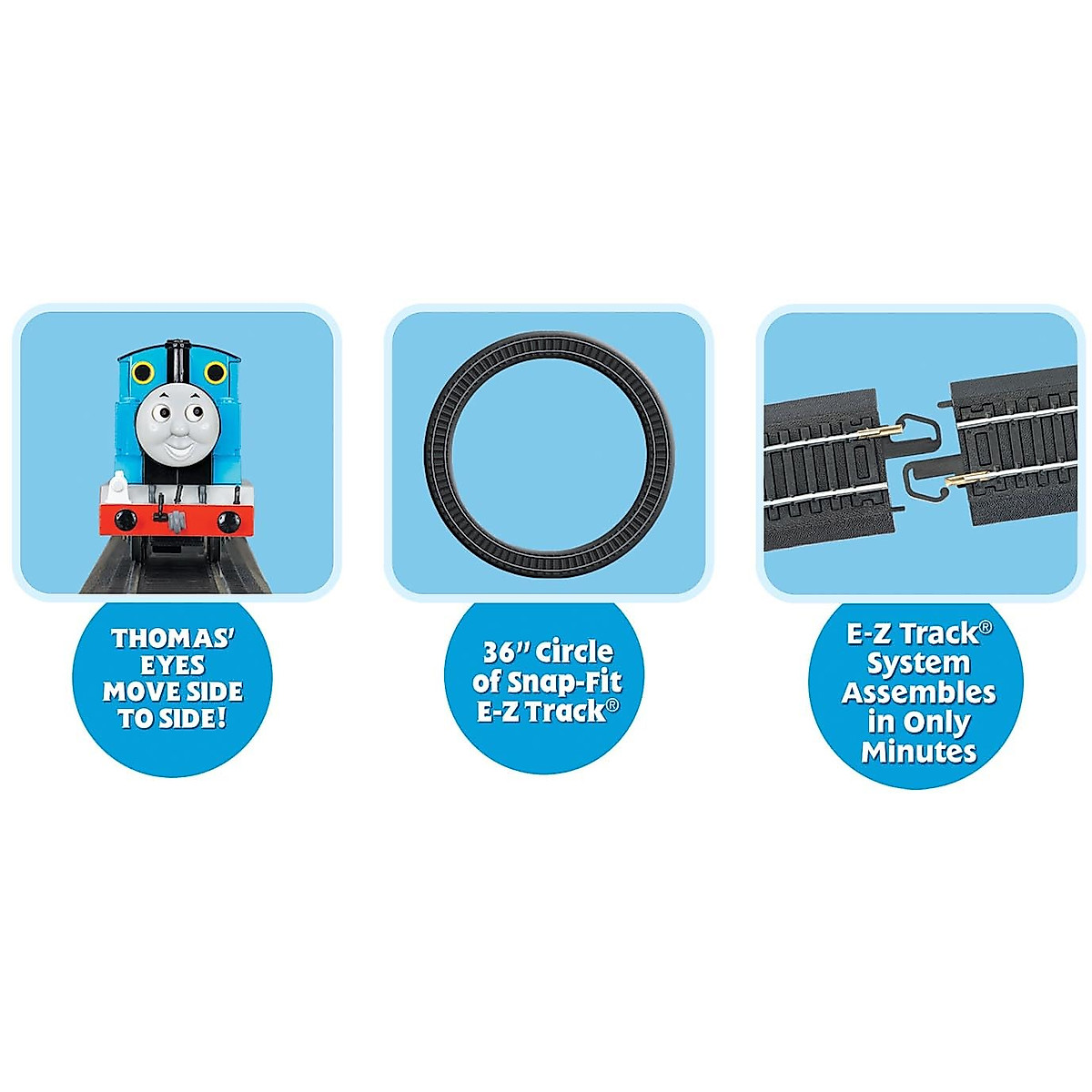 Bachmann Trains - Thomas & Friends Thomas with Annie and Clarabel Ready To Run Electric Train Set - HO Scale