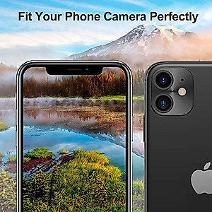for iPhone 11 Camera Lens Protector - [2 Pack] Uniwit Premium Aluminum Alloy Back Rear Camera Lens Screen Cover Case Shield - Black