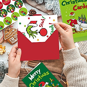 RINOLY Set of 30 Christmas Cards Bulk Boxed with Envelopes and Stickers,6 Assorted Designs Christmas Cards, Holiday Christmas Greeting Cards Bulk-4x6 inch