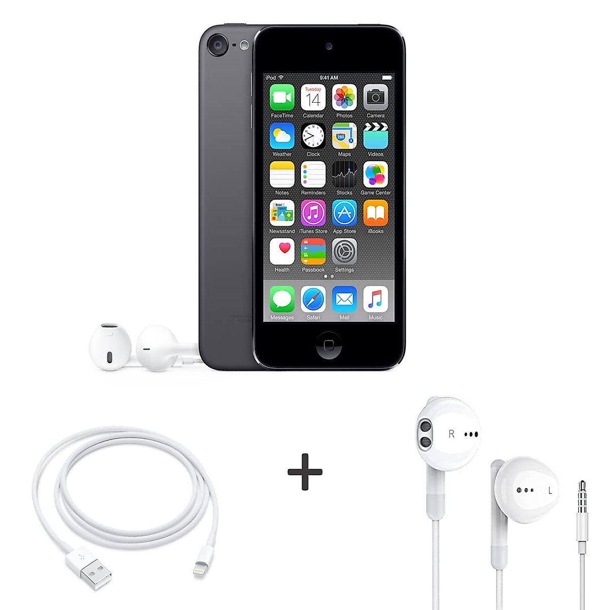 Apple iPod Touch 16GB 6th Generation with Accessory Bundle - Space Gray (Refurbished)