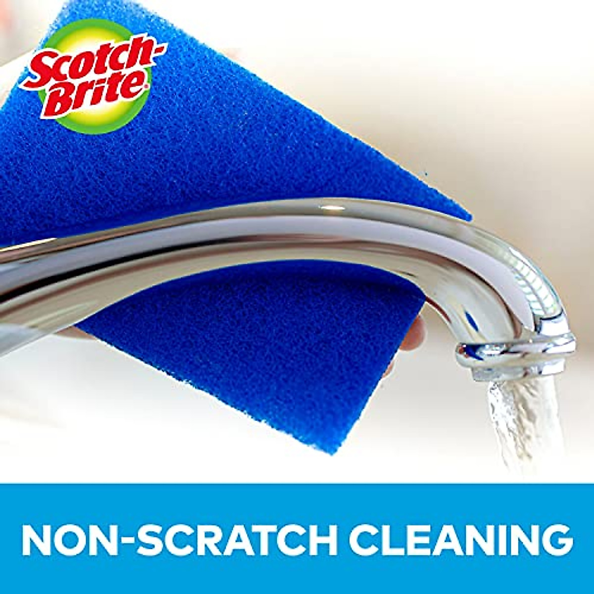 Scotch-Brite Non-Scratch Scour Pads, Scouring Pads for Kitchen and Dish Cleaning, 30 Pads