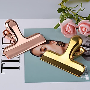 8 Pack Rose Gold Bag Rose Gold Bag Clips Clips Stainless Steel Chip Clip Bag Clips