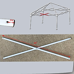Ozark Trail First Up 10 X 10 Canopy Middle Truss BAR 40" Replacement Parts White