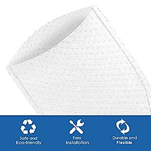 MXZONE Replacement Cloth Vacuum Filter Compatible with Makita T-03193, White (10 Pack)