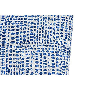 Sole Designs Julia Collection Contemporary Dining Room Chairs, Sediment Print Fabric Upholstered Parsons Seat with Button Tufted Backrest, Set of 2, Set of 2, Blue