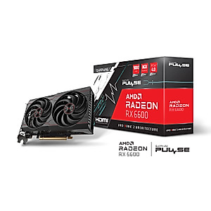 Sapphire 11310-01-20G Pulse AMD Radeon RX 6600 Gaming Graphics Card with 8GB GDDR6, AMD RDNA 2