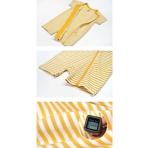 Teach Leanbh Baby Boys or Girls 2 Pack Pajamas Cotton Short Sleeve Zipper Romper Jumpsuits Sleep and Play 3-24 Months (Green, 18-24 Months)