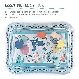 The Peanutshell Sealife Water Play Mat | Inflatable Sensory Development Toy & Tummy Time Mat