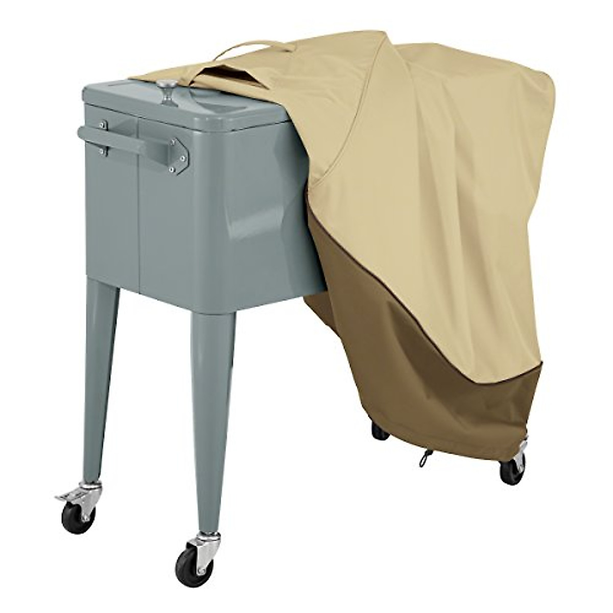 Classic Accessories Veranda Water-Resistant 80 Quart Patio Rolling Deck Cooler Cover, Patio Furniture Covers