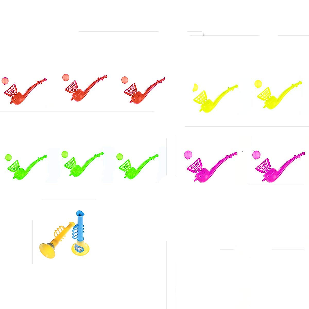 Classic Games Floating Blow Pipe Balls Balance Blowing Toys Fun Stress Reliever for Girls Boys Toddler