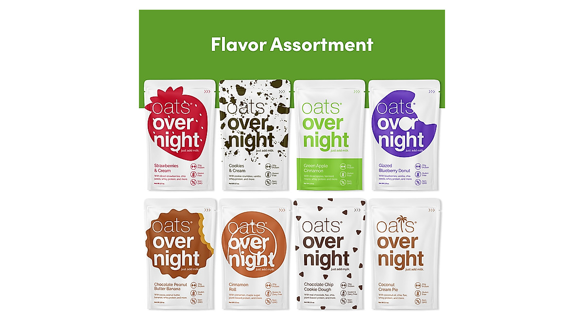 Oats Overnight Party Pack - High Protein & Low Sugar Breakfast