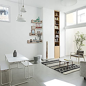 Nursery Book Shelves Natural Wood Wall Bookshelves Wall Shelf for Bathroom Decor Perfect for Your Kitchen Bedroom Dining Room Nursery Room a Set of 4 Different Sizes Can Be Dyed