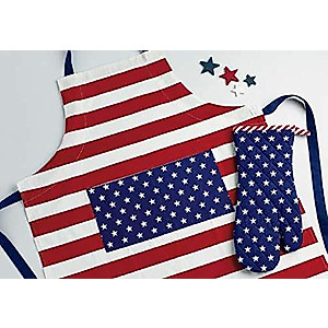 DII Stars & Stripes Printed Oven Mitt, Multi