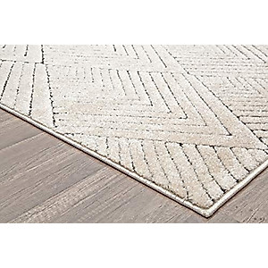 CosmoLiving by Cosmopolitan Area Rug, 8'0"x10'0", Alabaster
