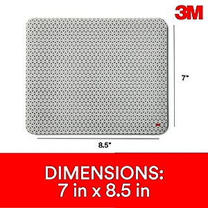 3M Precise Mouse Pad with Repositionable Adhesive Back, Enhances the Precision of Optical Mice at Fast Speeds, 8.5" x 7", Bitmap (MP200PS)