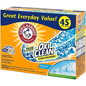 Arm & Hammer Plus OxiClean Powder Laundry Detergent, Fresh Scent, 45 Loads