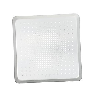 UPKOCH 1pc Pizza Pan Stainless Steel Griddle Nonstick Bakeware Pans Pizza Baking Sheet Rectangle Tray Bread Oven Round Baking Pan Dishwasher Safe Pizza Pan Kitchen Bakeware Baking Tray Ie