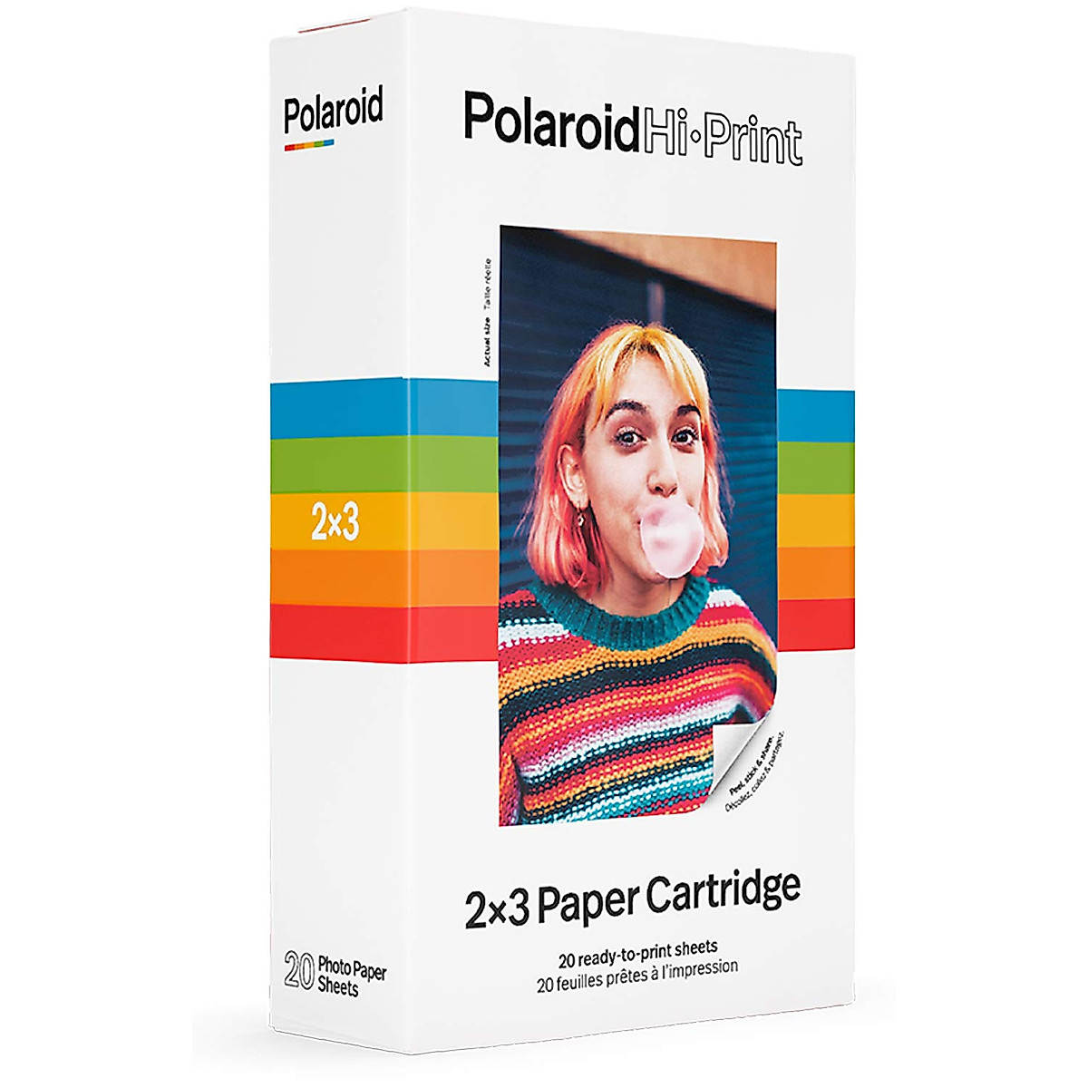 Polaroid Hi-Print 2x3 Pocket Photo Printer + Polaroid Hi-Print 2X3 Paper Cartridge 20 Sheets + Hanging Photo Frames