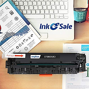 INK E-SALE Remanufactured Toner Cartridge Replacement for HP 312A 312X (4-Pack) CF380X CF381A CF382A CF383A use for Laserjet Pro MFP M476dn M476dw M476nw Printer