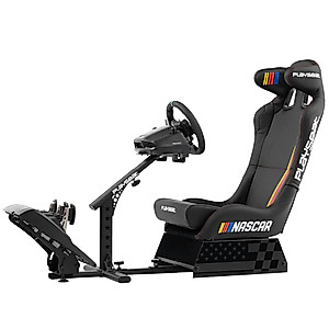 Playseat Evolution Pro Sim Racing Cockpit | Comfortable Racing Simulator Cockpit | Compatible with all Steering Wheels & Pedals on the Market | Supports PC & Console |Nascar edition