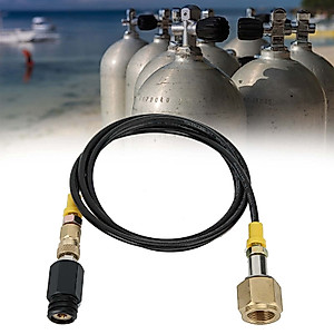 CO2 Cylinder Refill Adapter Hose, 4 9ft CO2 case CO2 Cylinder Direct Adapter, CO2 case Filling Station Charging Adapter For Soda Maker Filling for Bottle