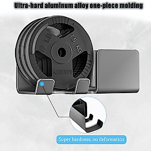 WISAZCDY Hair Dryer Holder Wall Mounted, Blow Dryer Holder for Bathroom, Double Storage Bucket Hollow Design, Ventilation & Dry, Salon, Bedroom Organizers & Storage Punch-Free Installation (Grey)