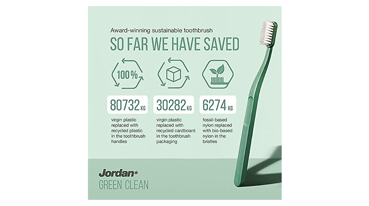 Eco-Friendly Jordan Green Clean Toothbrush | Sustainable Scandinavian ...