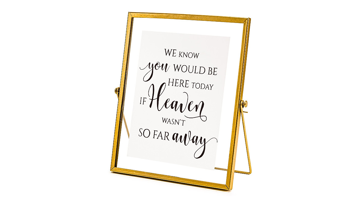 Elegant Gold Wedding Memorial Frame - Perfect for Centerpieces & Signs