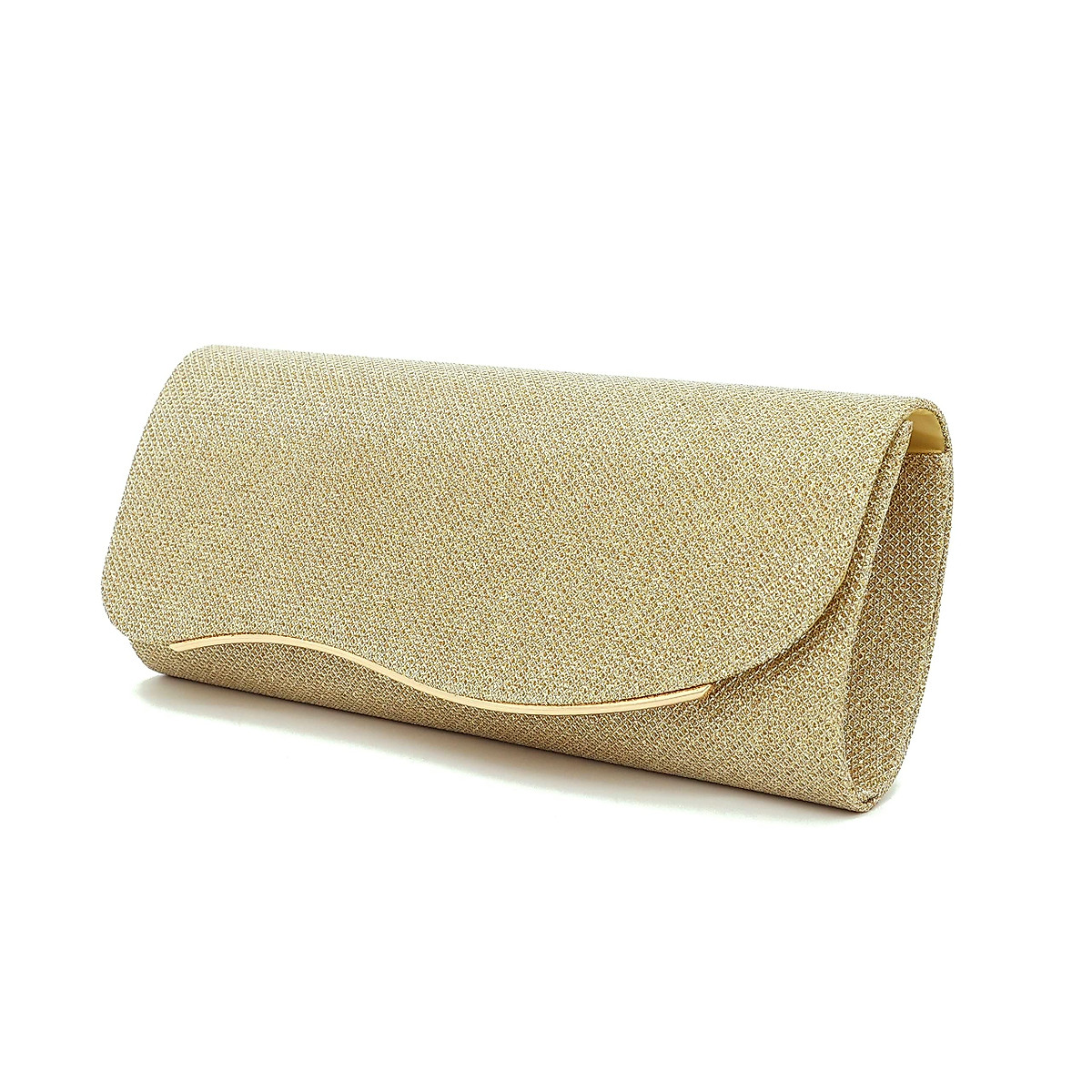 RAPENG Women's Evening Bag Glitter Clutch Wedding Bridal Purse Sparkle Cocktail Party Prom Handbag (gold)