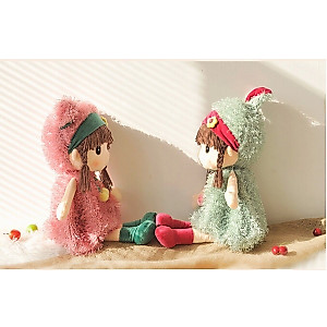 HWD 24'' Kawaii Plush Girl Toys Doll, Good Dolly Gifts for Children Kids Baby .(Pink)