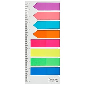 Cathedral Bright neon Flags 200 Individual Flags Multi Coloured