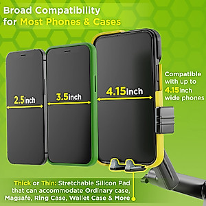 Truckules Truck Phone Holder Mount Heavy Duty Cell Phone Holder for Truck Dashboard Windshield 16.9 inch Long Arm, Super Suction Cup & Stable, Compatible with iPhone & Samsung, Gray, Pickup Truck