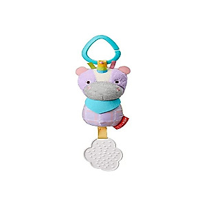 Skip Hop Bandana Buddies Baby Activity Chime & Teether Stroller Toy, Unicorn
