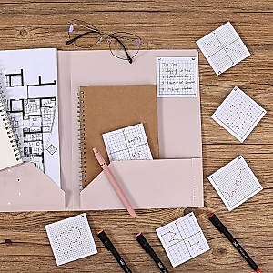 Mr. Pen- Graph Paper Sticky Notes, 6 Pads, 3x3 Inch, Graph Sticky Notes, Math Graph Paper, Graphing Sticky Notes, Grid Sticky Notes, Grid Notepad, Mini Graph Paper