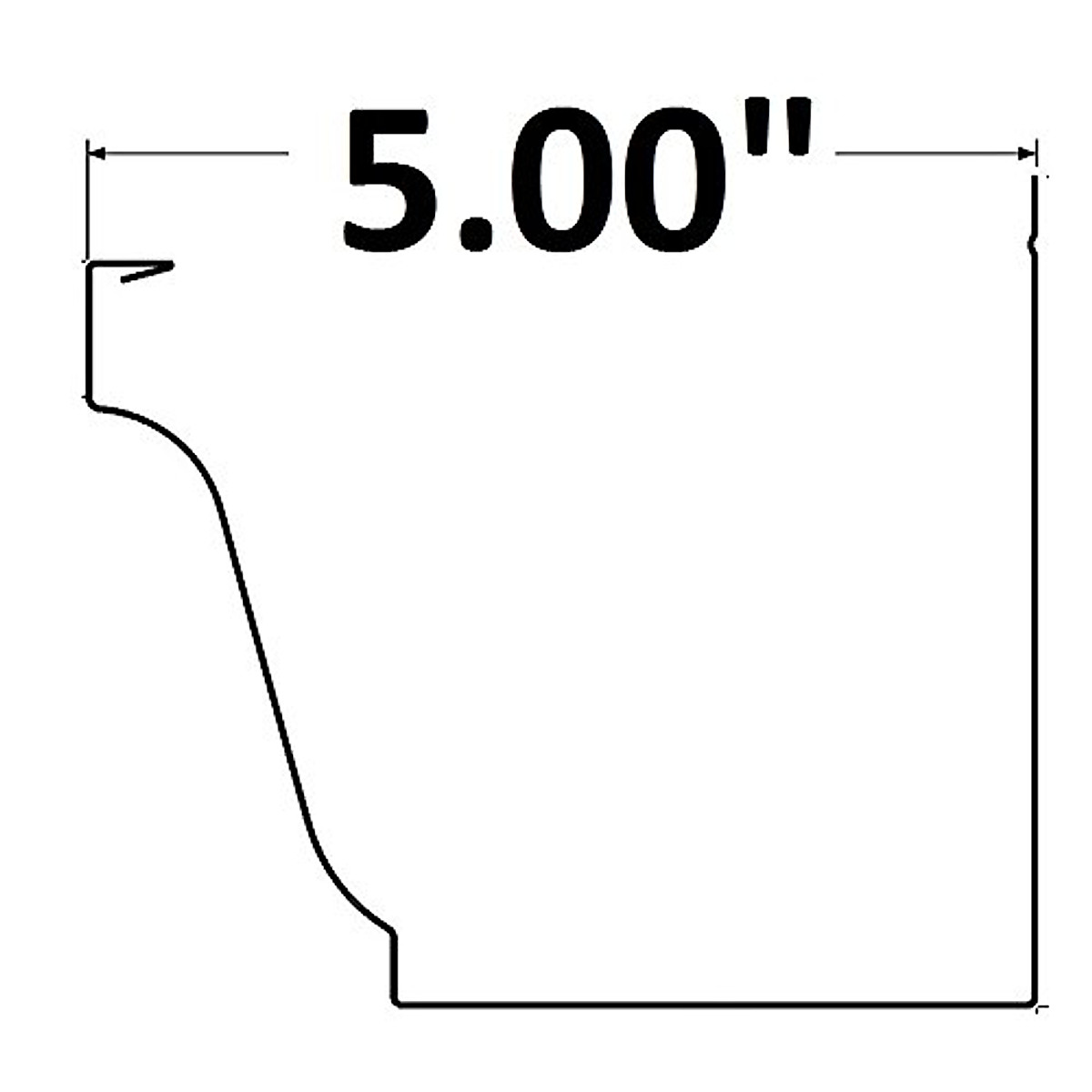 (200 feet) Shur Flo X Leaf Guard Gutter Protector for 5" K-Style Gutters. White Aluminum. 50 Panels x 4.00' Each.