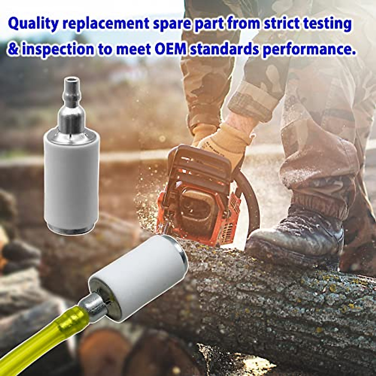 Fuel Filter for Chainsaw Trimmers Blower Edger Compatible with Husqvarna Replace Part 530095646