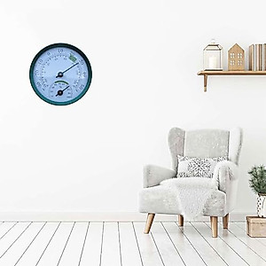 YUELER 57mm Gold Aluminum Thermohygrometer Accurate Temperature and Humidity for Indoor and Outdoor Use