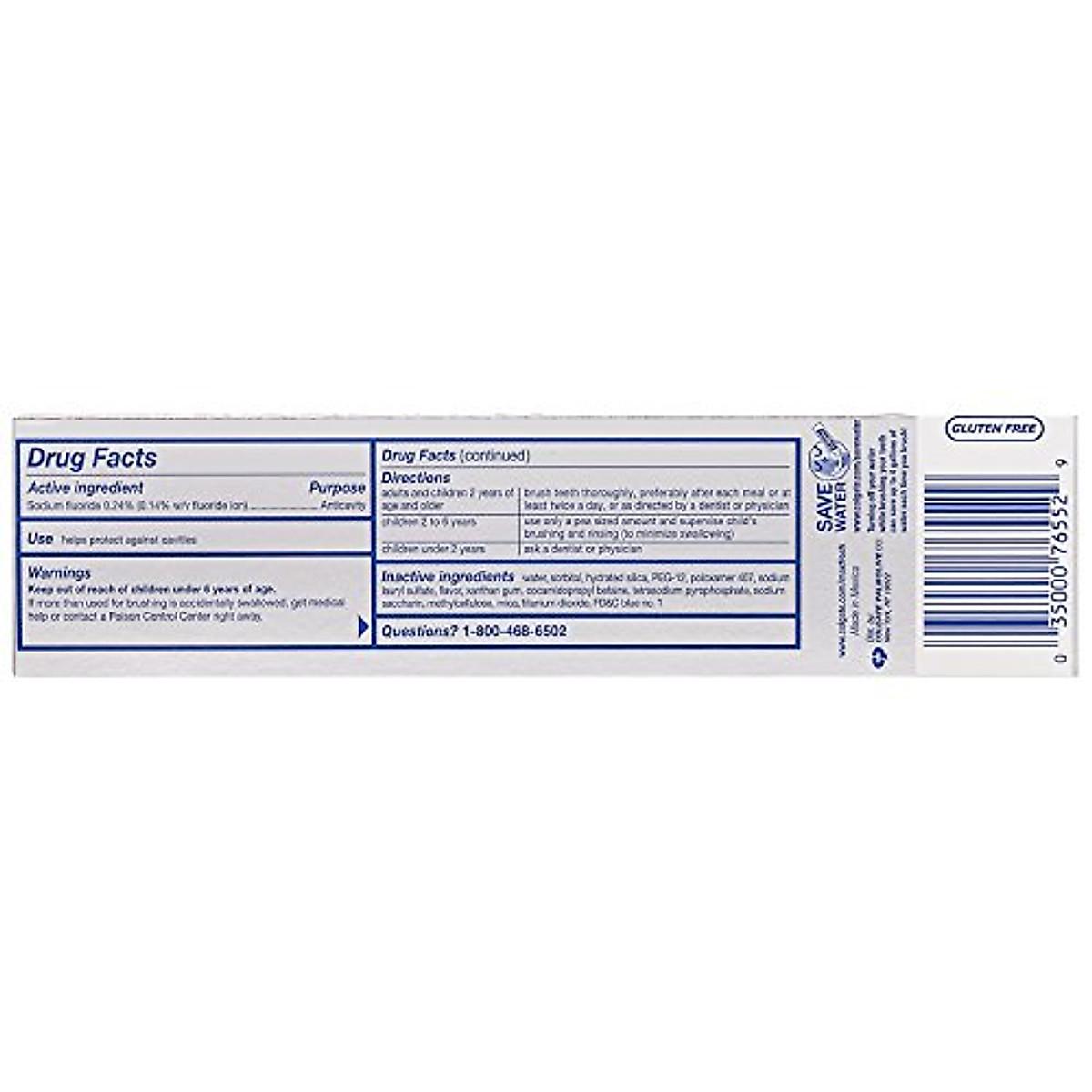 Colgate MaxClean SmartFoam with Whitening Toothpaste, Effervescent Mint 6 oz (Pack of 2)