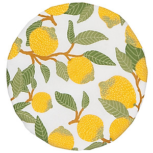 Now Designs Lemons Save It Reusable Cotton Bowl Covers 7.5 and 9.25 inch, Set of 2