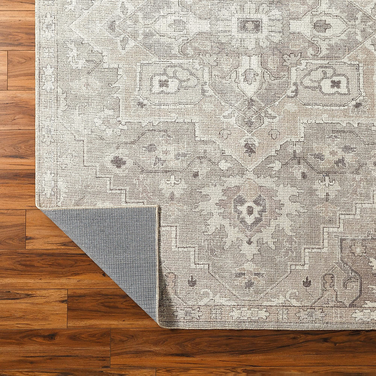 Livabliss x Becki Owens Elle Medallion Area Rug , 7'10" x 10', Light Grey