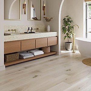 12” Cut Sample Luxury Vinyl Plank Flooring | DIY Click Installation, 40 Mil Wear Layer, Waterproof and Scratch Resistant LVP | Yuzen Signature