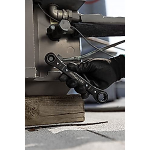 Channellock 841S 8-in-1 SAE Ratcheting Wrench Set | 8 sizes in 2 Pieces Including 5/16, 3/8, 7/16 ,9/16, 5/8, 11/16, 3/4-Inch | 12 Point Ratchet | Heat Treated for Durability | Made in USA , Black